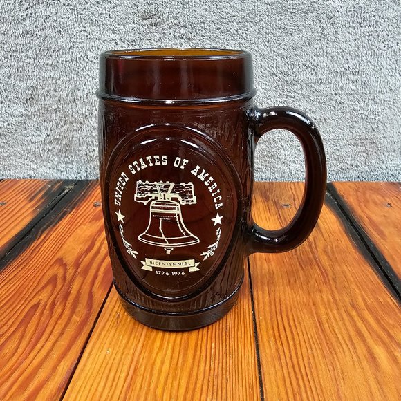Kitchen | Glass Barrel Mugstein United States Of America Bicentennial ...